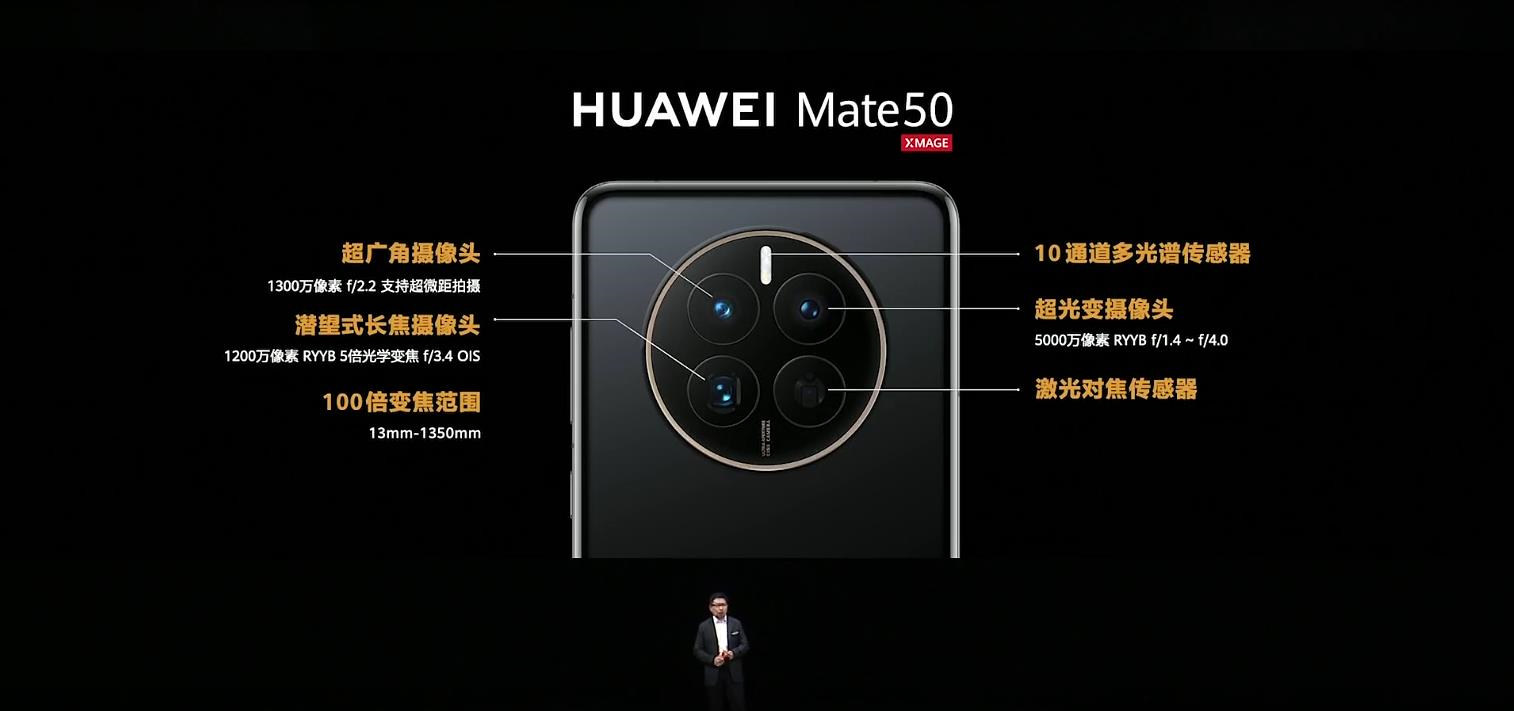 华为 Mate50系列发布，搭载全新XMAGE影像，4999元起