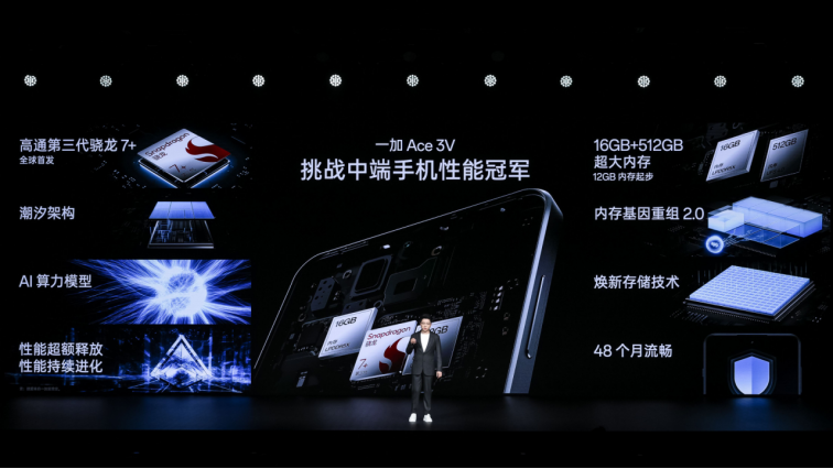 一加 Ace 3V 售价 1999 起，全面普及旗舰 AI 体验