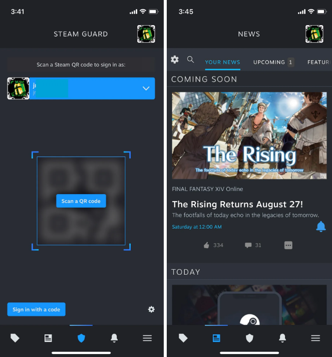新版Steam手机应用已开启限量测试